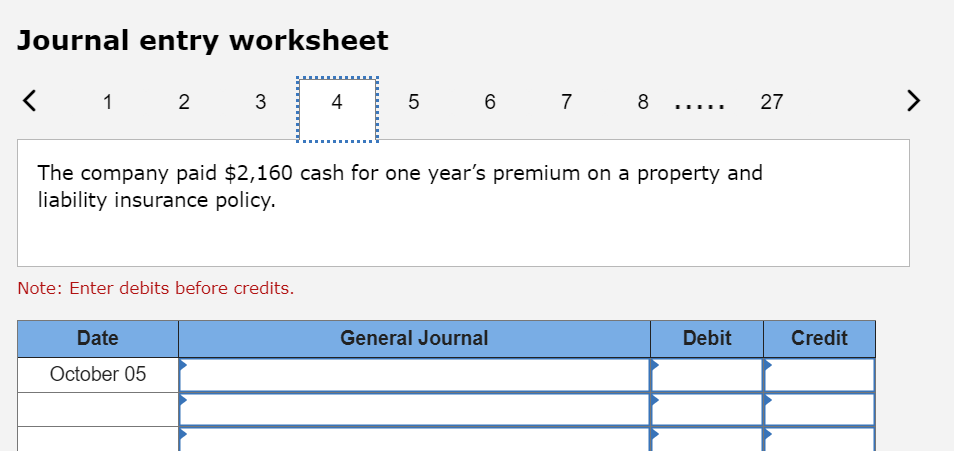 Solved Journal entry worksheet The company paid $3,280 cash | Chegg.com
