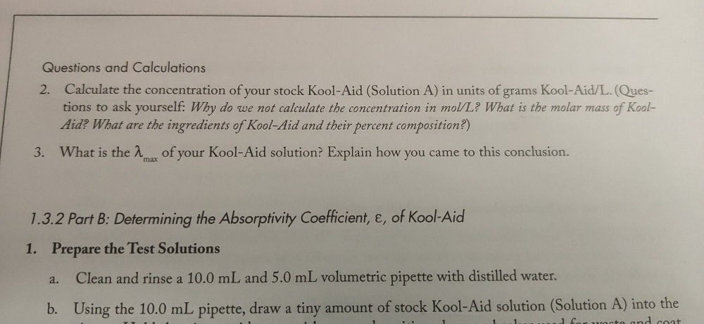Solved Questions and Calculations 2. Calculate the | Chegg.com
