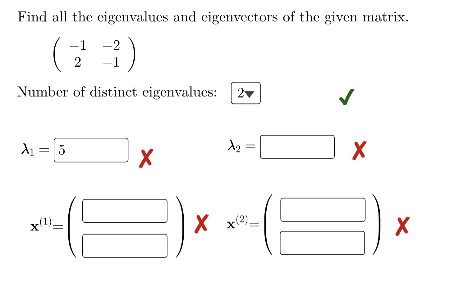 Solved Find all the eigenvalues and eigenvectors of the | Chegg.com