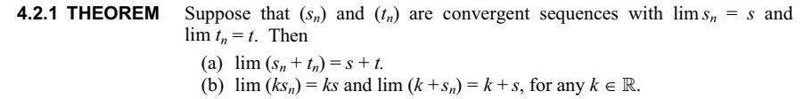 Solved 4.2.1 THEOREM Suppose that (sn) and (tn) are | Chegg.com