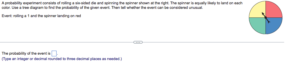 Solved A probability experiment consists of rolling a | Chegg.com