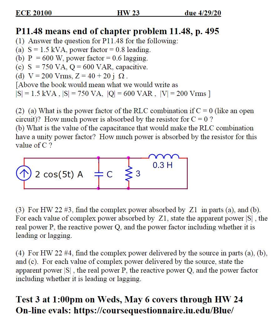 (3) Use RMS-value phasors to find the voltage | Chegg.com