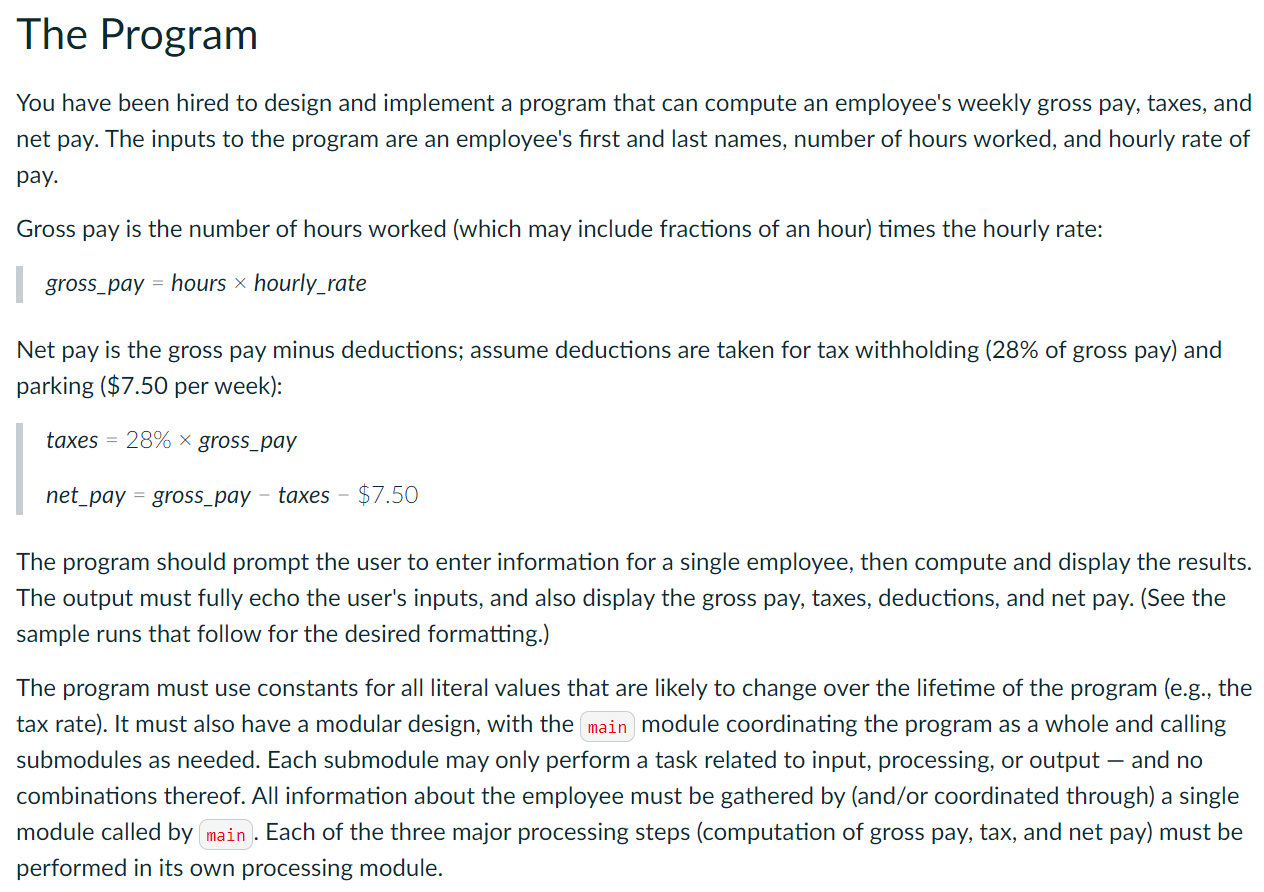 Solved Please write a code that would display the same | Chegg.com
