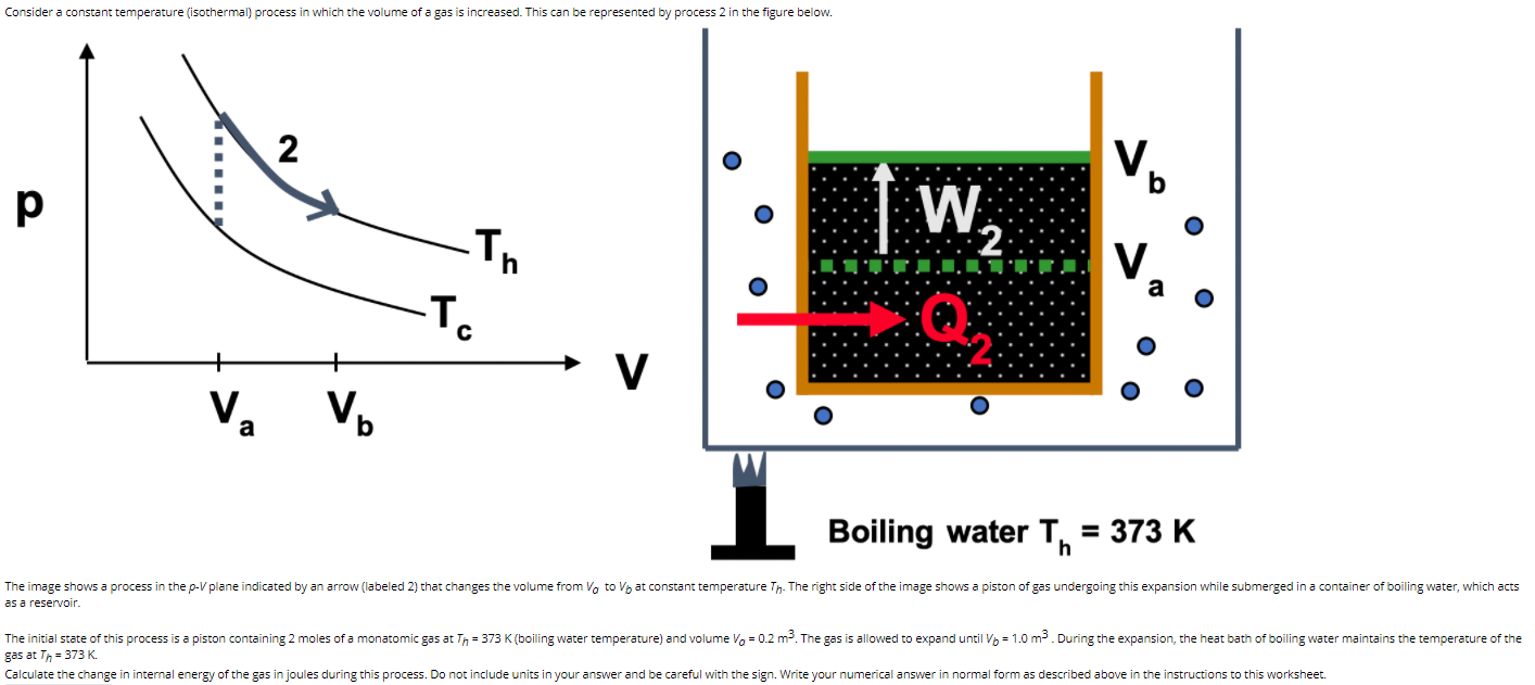 Solved Consider a constant temperature (isothermal) process | Chegg.com