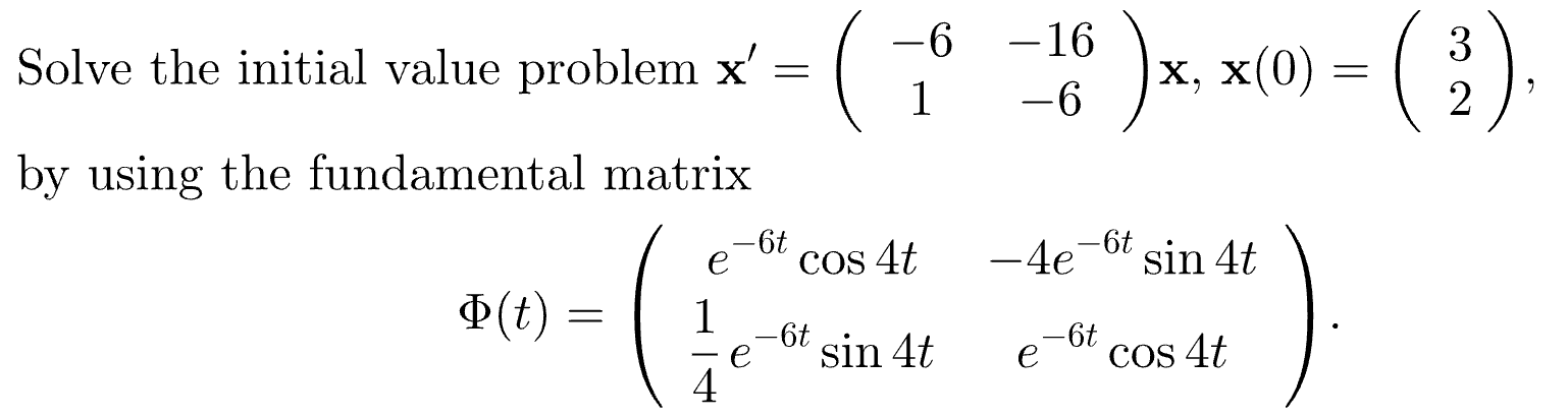 Solved Solve the initial value problem | Chegg.com