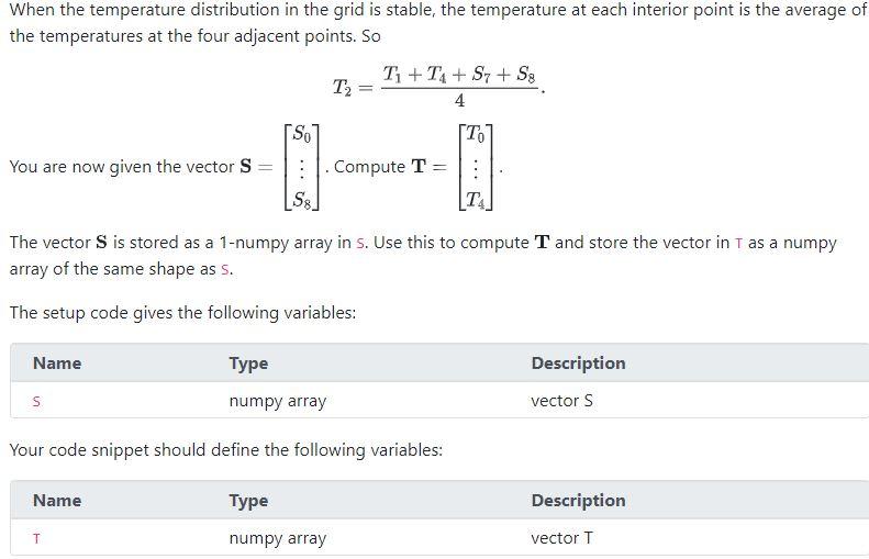 Solved Python CS Assume the temperature at the exterior grid | Chegg.com