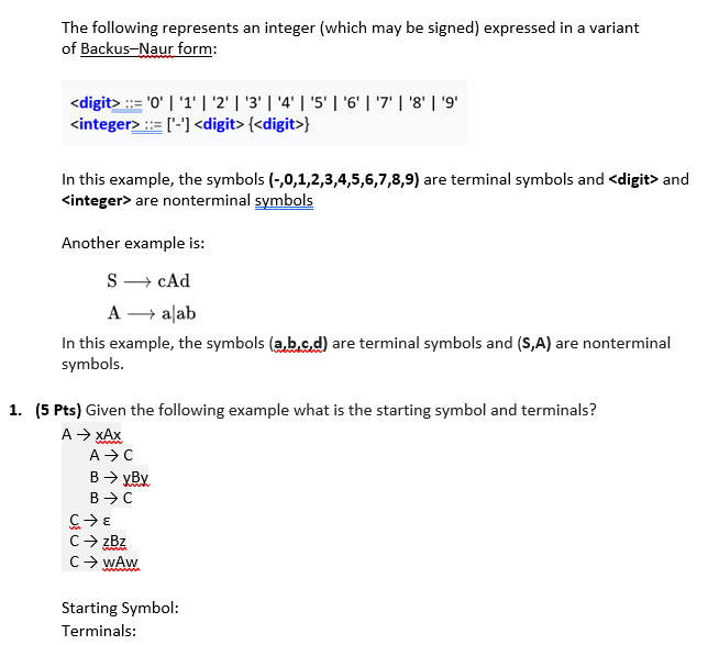 Solved The following represents an integer (which may be | Chegg.com