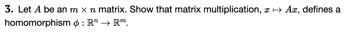 Solved 3. Let A be an m×n matrix. Show that matrix | Chegg.com