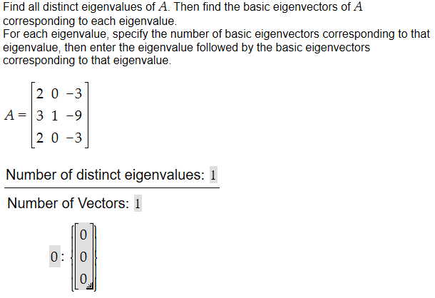 Solved Find all distinct eigenvalues of A. Then find the | Chegg.com