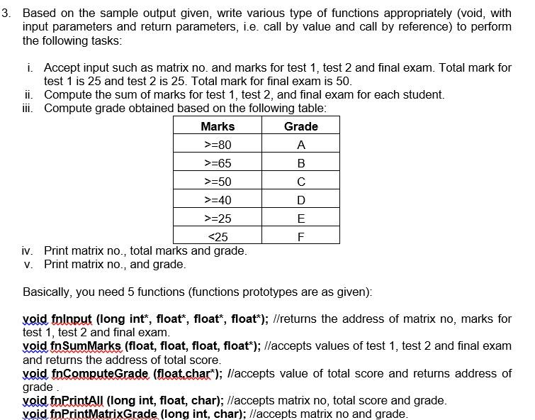 Solved please use #include , printf and scanf. pls | Chegg.com