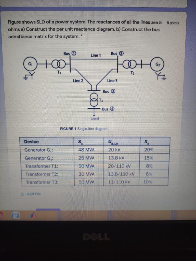 Solved Figure shows SLD of a power system. The reactances of | Chegg.com