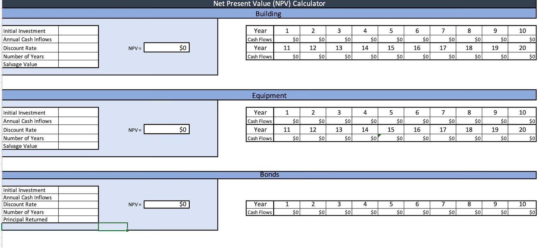 Solved how to calculate NPV and what information is used to | Chegg.com