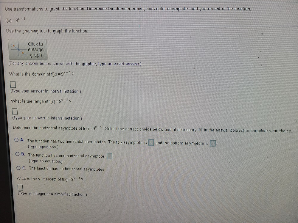 Solved Use Transformations To Graph The Function Determine