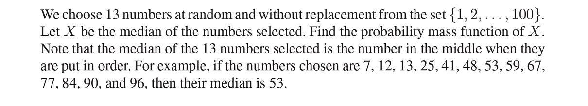 Solved We choose 13 numbers at random and without | Chegg.com