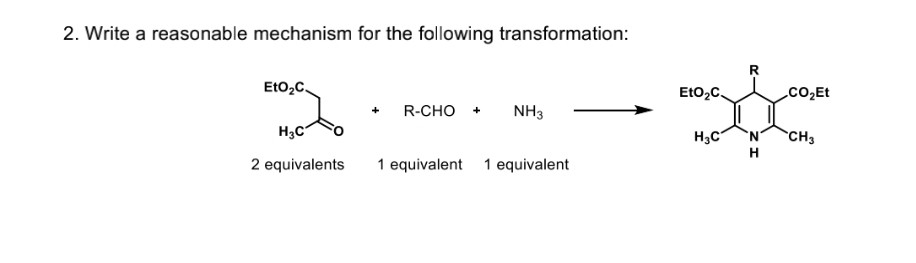 Solved 2. Write a reasonable mechanism for the following | Chegg.com