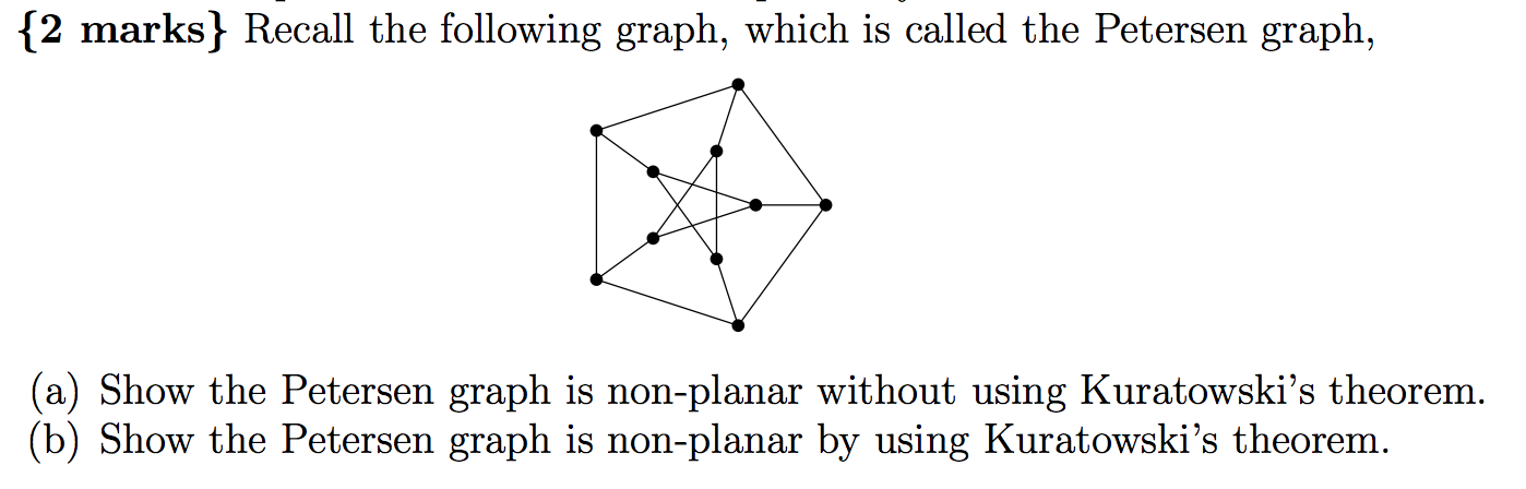 Solved [2 marks} Recall the following graph, which is called | Chegg.com