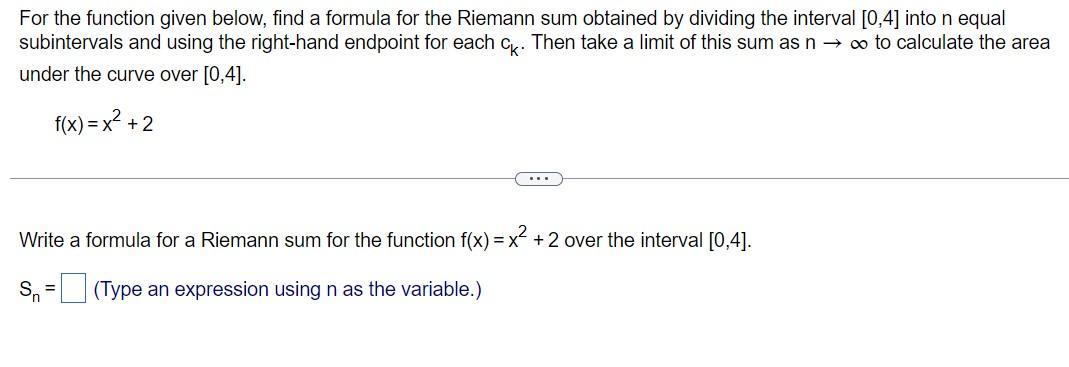 Solved For the function given below, find a formula for the | Chegg.com