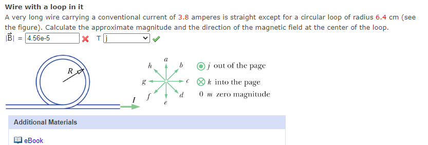 Solved Wire with a loop in it A very long wire carrying a | Chegg.com