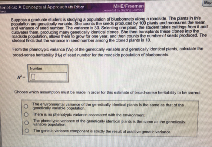 Solved Map enetics: A Conceptual Approach 6th Edition | Chegg.com