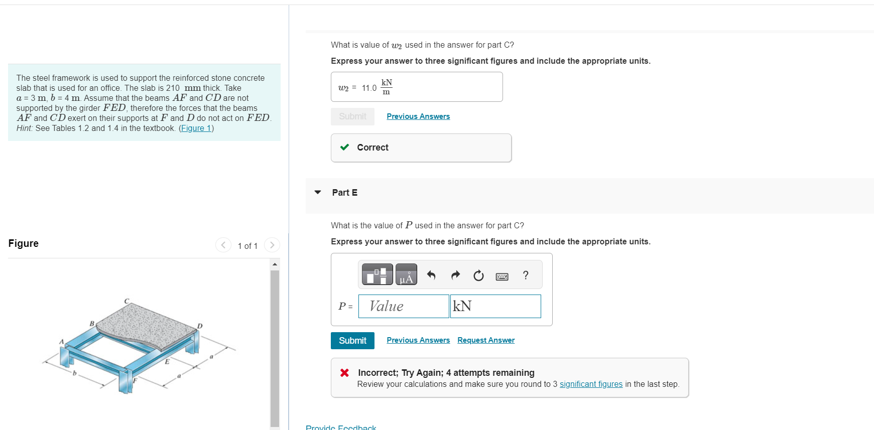 Solved What is value of w2 used in the answer for part C ? | Chegg.com