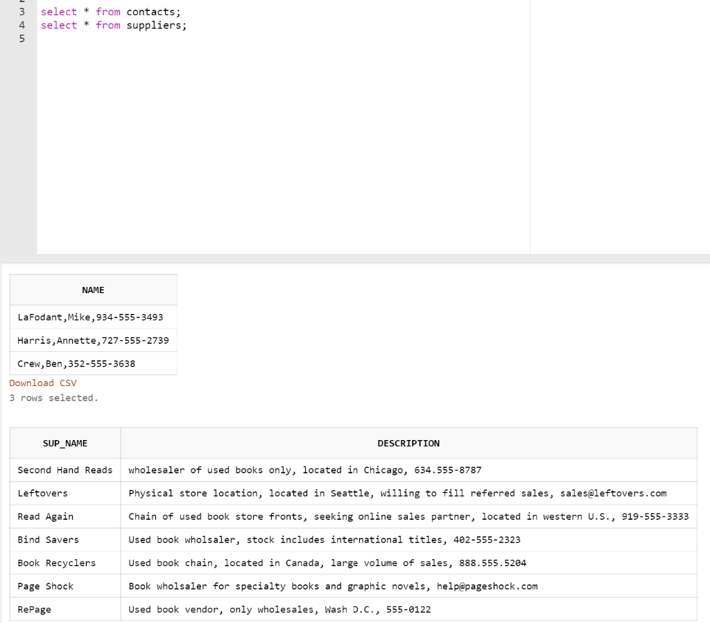 Solved Practice Problems: Views Before starting these | Chegg.com