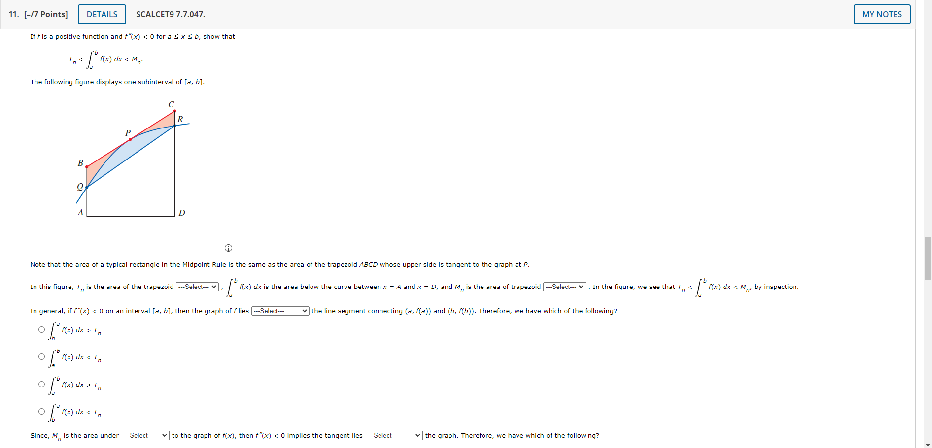 Solved [-/7 Points] SCALCET9 7.7.047. If f is a positive | Chegg.com