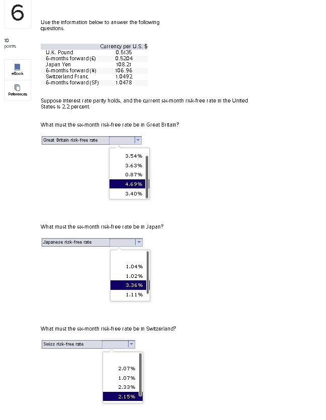 Solved Use the information below to answer the | Chegg.com
