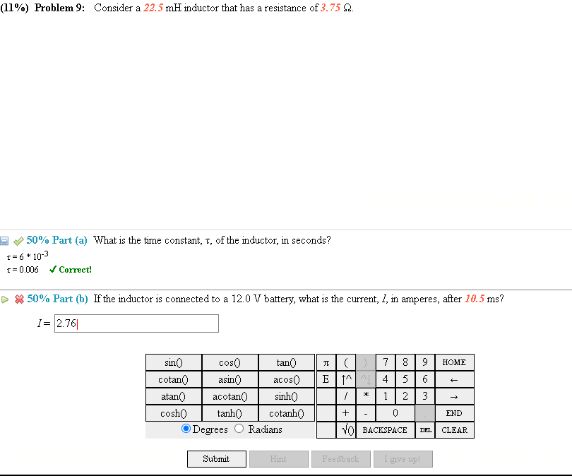 Solved (11\%) Problem 9: Consider a 22.5mH inductor that has | Chegg.com Solved (11\%) Problem 9: Consider a 22.5mH inductor that has | Chegg.com