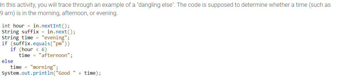 Solved In this activity, you will trace through an example | Chegg.com