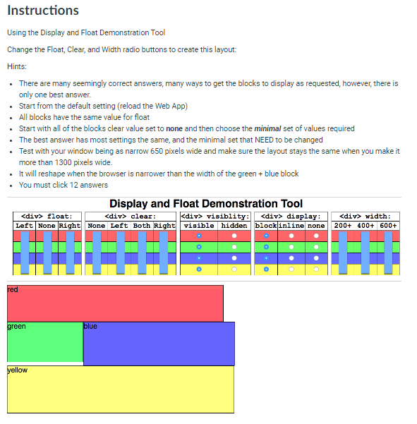 Solved Select all of the radio buttons that create the | Chegg.com