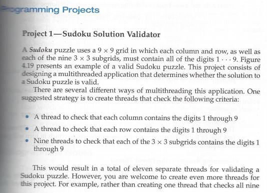 Solved Read through the programming project - Sudoku | Chegg.com