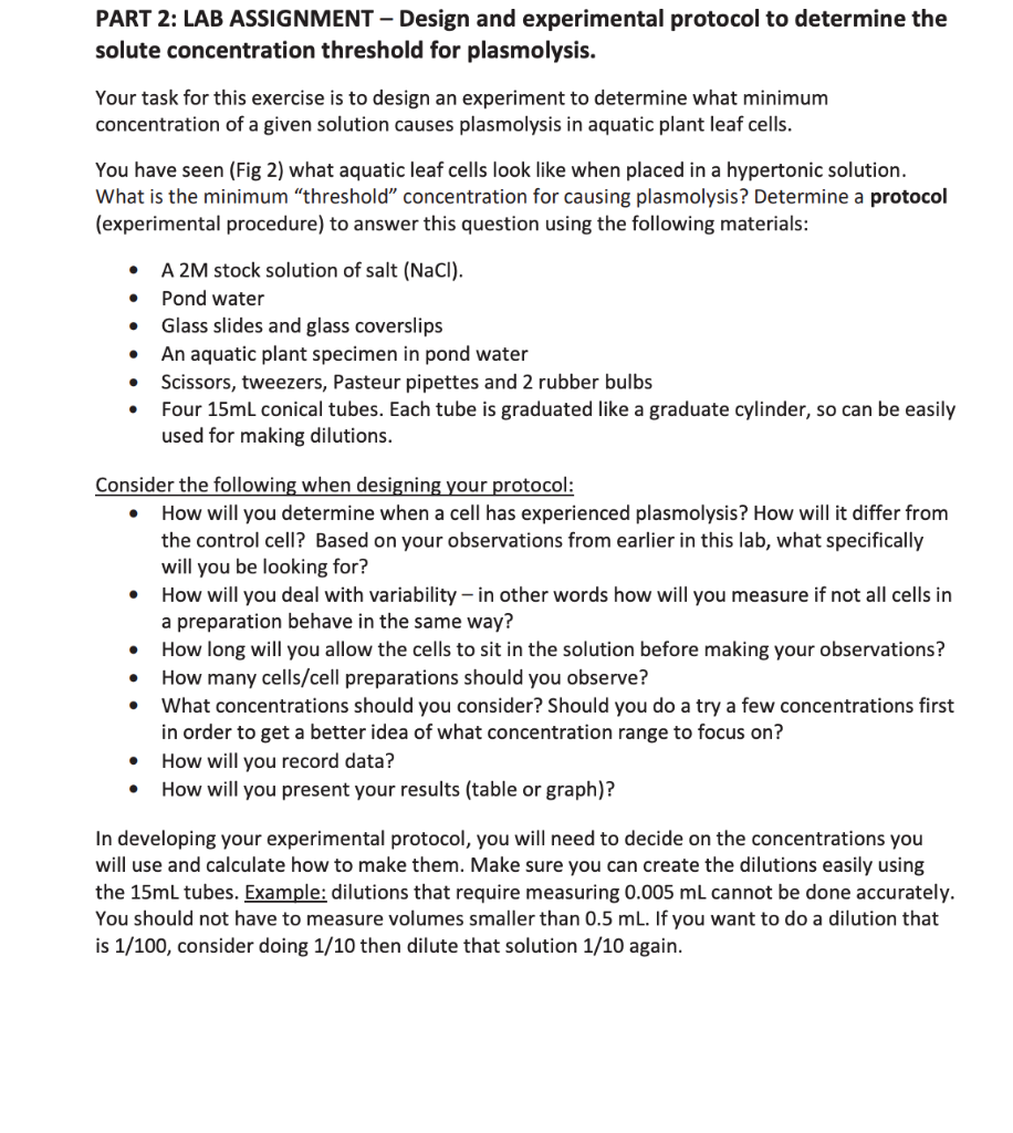 PART 2: LAB ASSIGNMENT - Design and experimental | Chegg.com