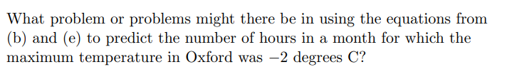 Solved What problem or problems might there be in using the | Chegg.com