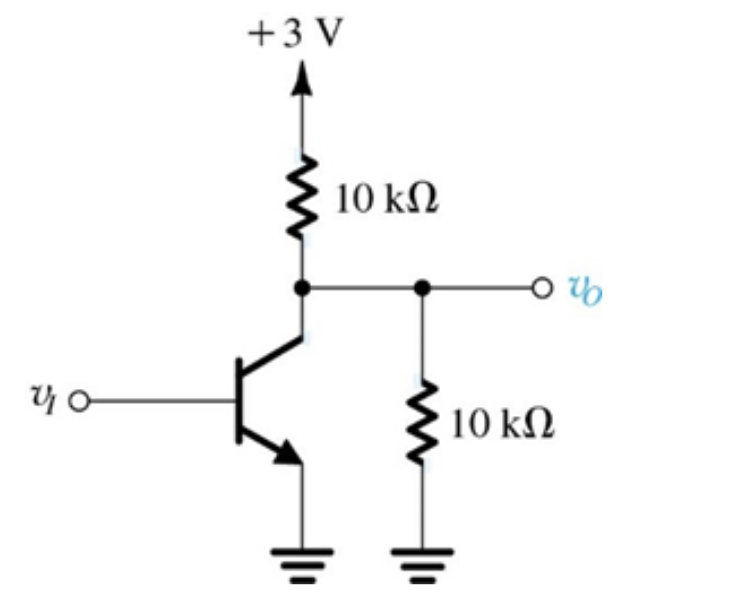 Solved The transistor in the circuit below is biased at a dc | Chegg.com