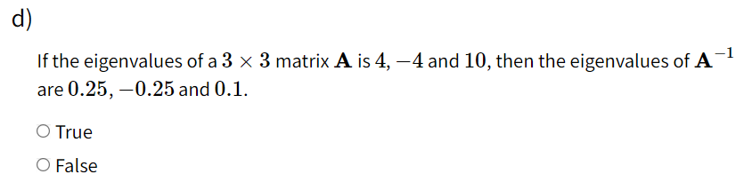 Solved Determine if the following statements or mathematic | Chegg.com