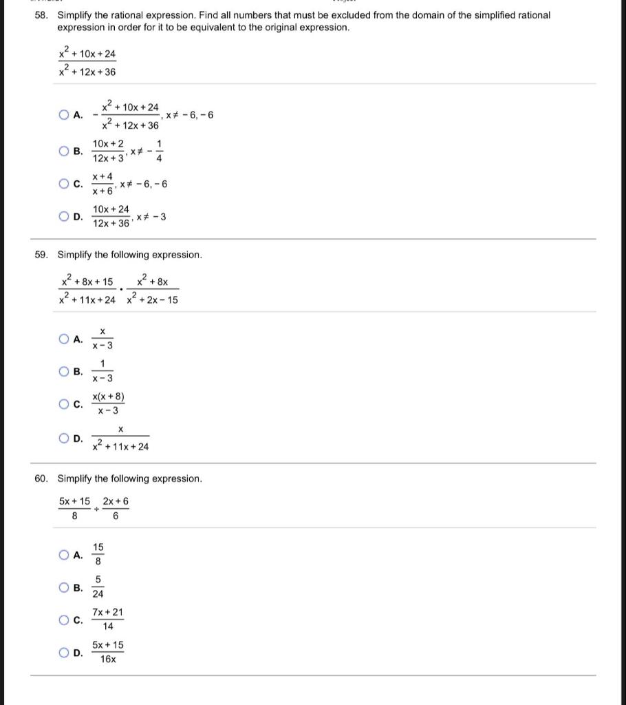 Solved 5/19/2021 Project 64. Simplify the complex rational | Chegg.com