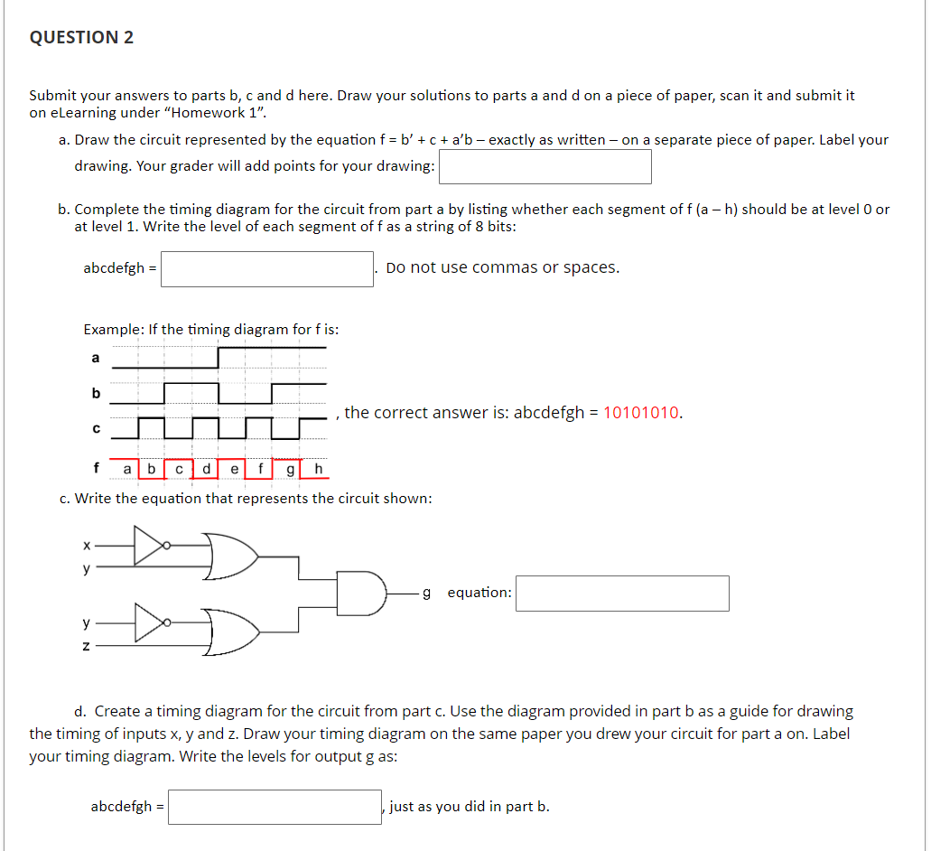 Solved QUESTION 2Submit your answers to parts b, ﻿c and d | Chegg.com