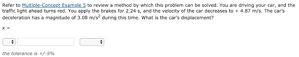 Solved Refer to Multiple-Concept Example 5 to review a | Chegg.com