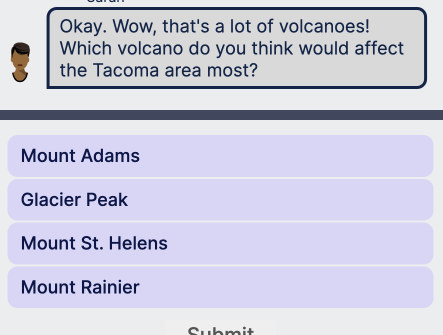 Solved Okay. Wow, that's a lot of volcanoes!Which volcano do | Chegg.com