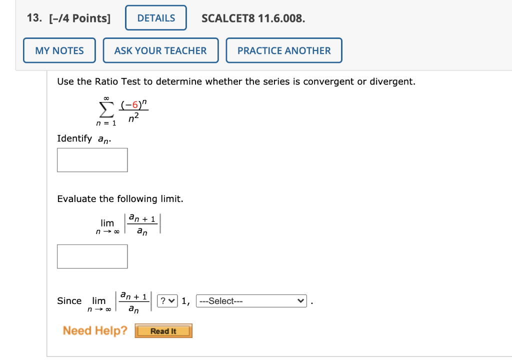Solved 13. [-14 Points] DETAILS SCALCET8 11.6.008. MY NOTES | Chegg.com