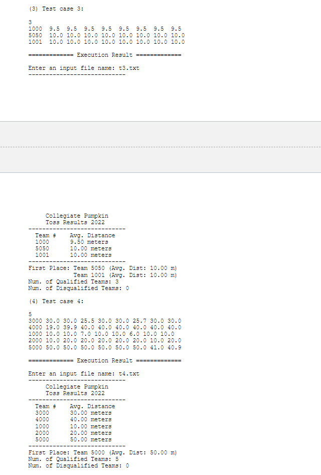 Solved Sample Run A sample run of your program might look | Chegg.com