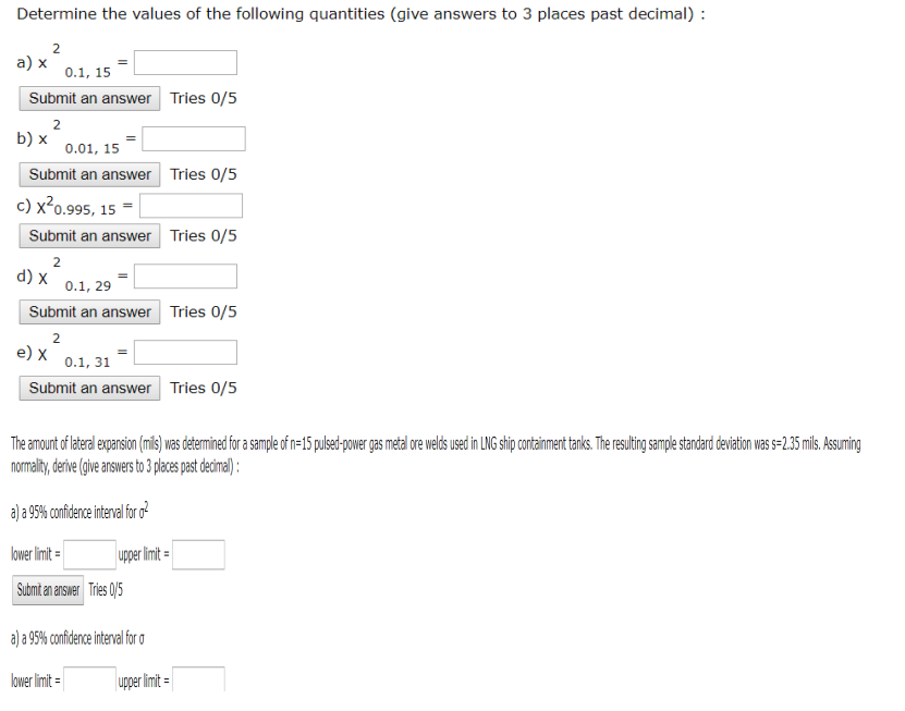 Solved Determine the values of the following quantities | Chegg.com