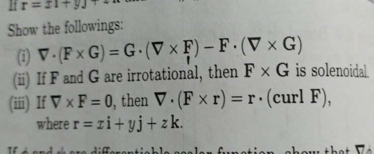 Solved Ifr=11+ YJ Tam Show the followings: (1) 7. (FxG) | Chegg.com