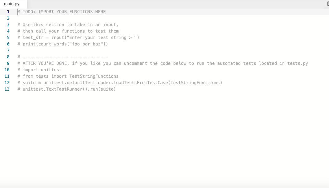 Solved string_functions.py 4 5 6 7 8 9 10 # should return | Chegg.com