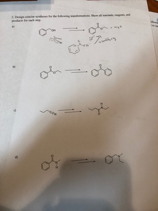 Solved I. Draw or provide each of the following: a) A | Chegg.com