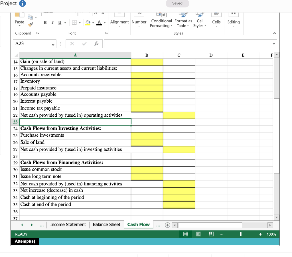 Solved = Excel Project i FILE FORMULAS DATA REVIEW VIEW Sign | Chegg.com