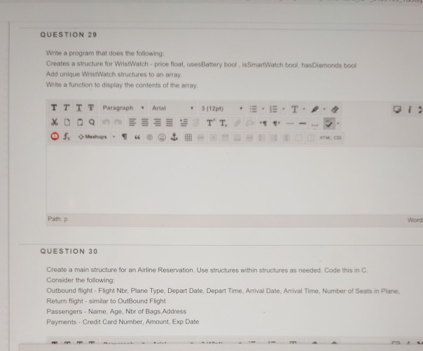 Solved QUESTION 29 Write a program that does the following | Chegg.com
