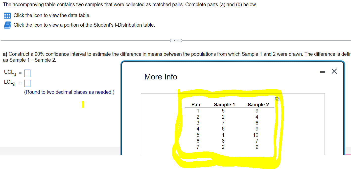 Solved 10. Answer A & B using the sample data highlighted | Chegg.com