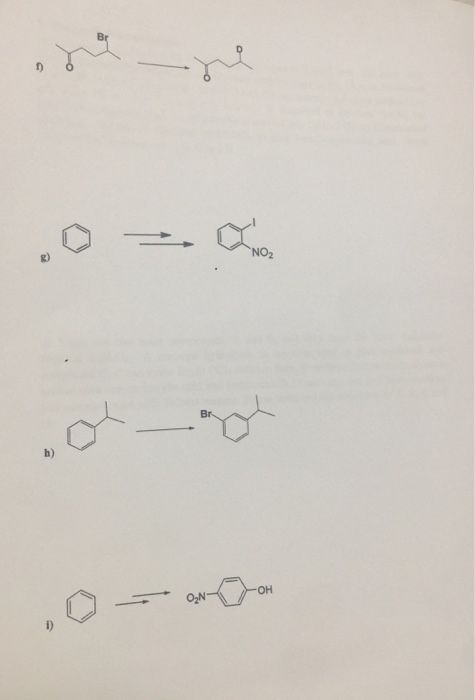Solved g) NO2 Br b) OH O2N | Chegg.com