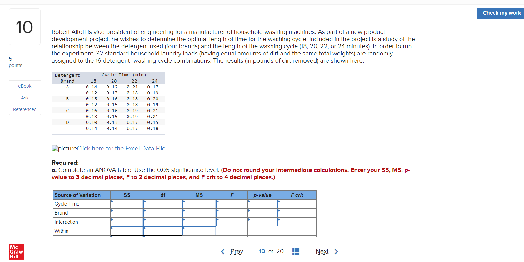 Solved Robert Altoff is vice president of engineering for a | Chegg.com